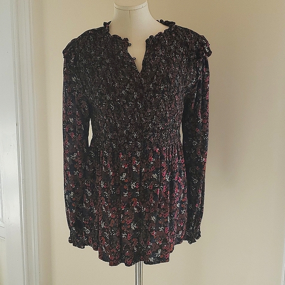 Tops | Fat Face Top Size 12 Floral Pattern Excellent Condition Pleats ...